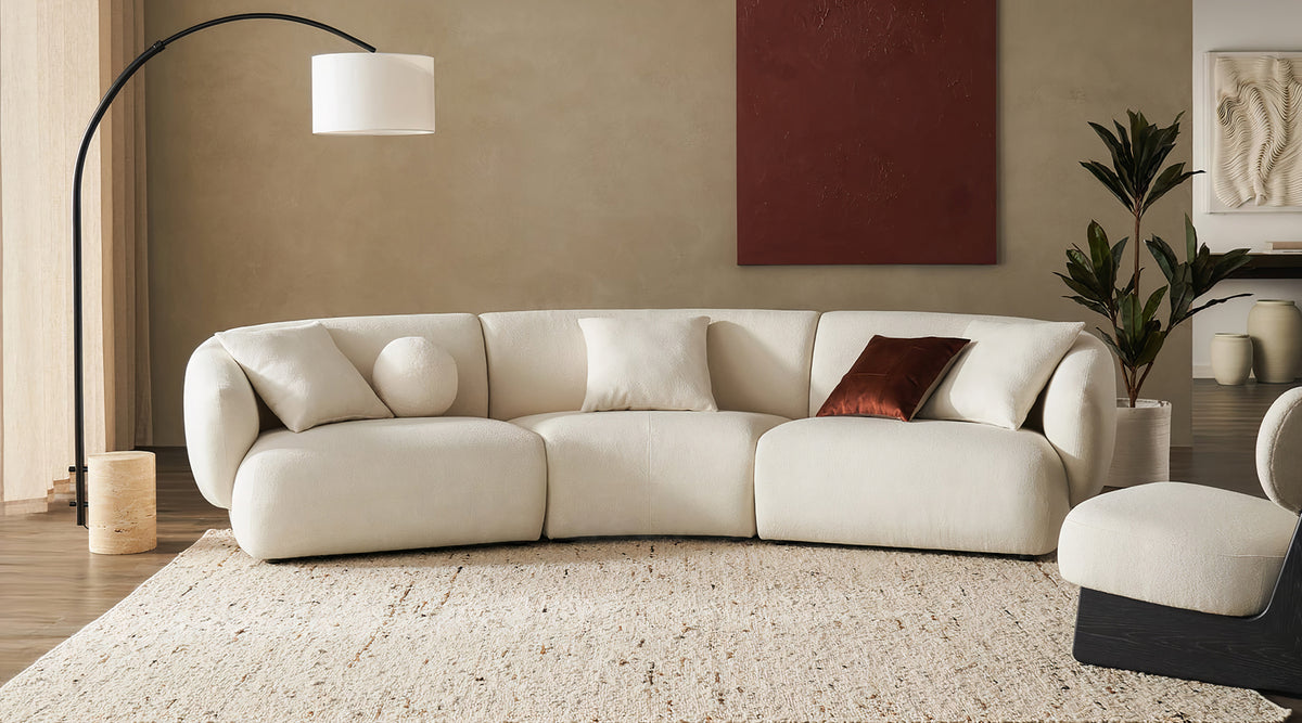 Boucle Sofas Taking Over Living Rooms | Eurus Concept